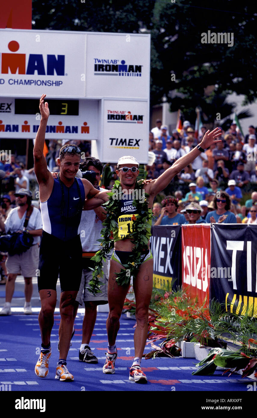 Ironman hawaii finish hi-res stock photography and images - Alamy