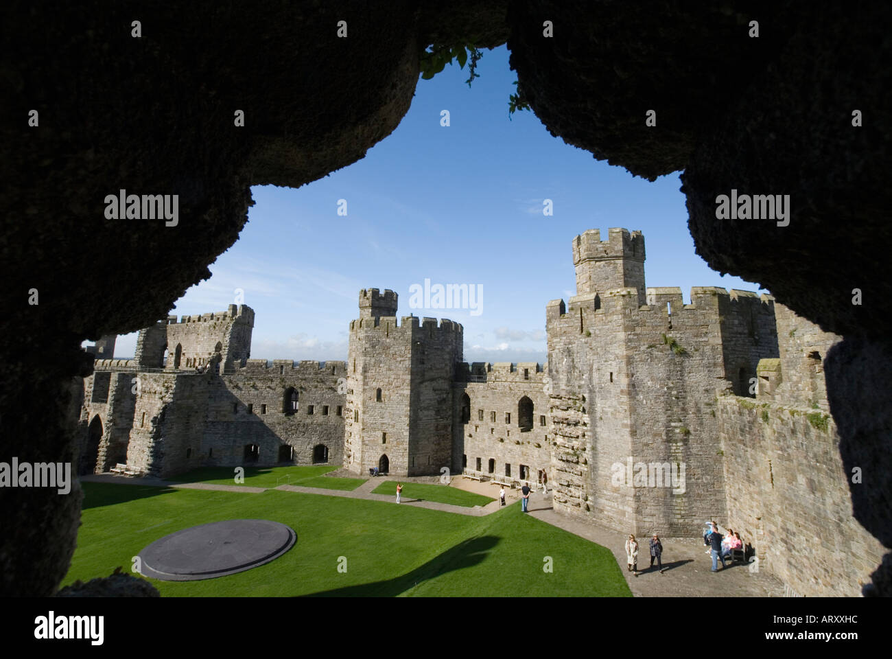 Caernarvon Castle Wales Stock Photo - Alamy