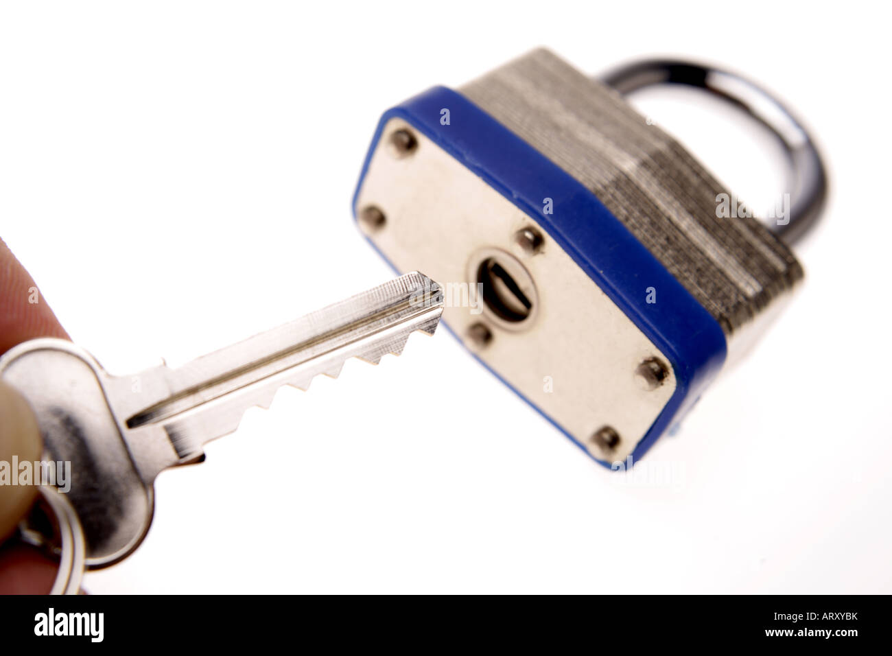 Padlock and key Stock Photo - Alamy