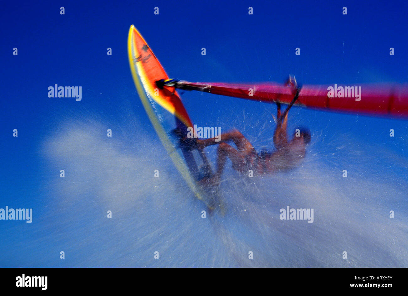 Howard Word surfing the waves of Backyards Sunset Beach, Oahu Stock ...