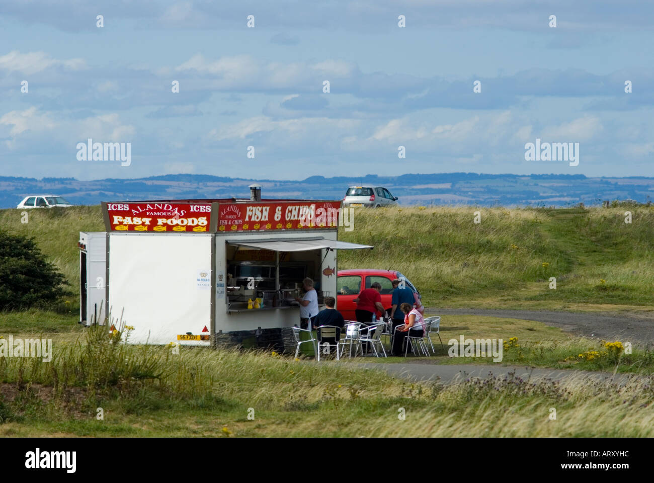Niddry Beach or Niddry Bents shore East Lothian Scotland Stock Photo ...