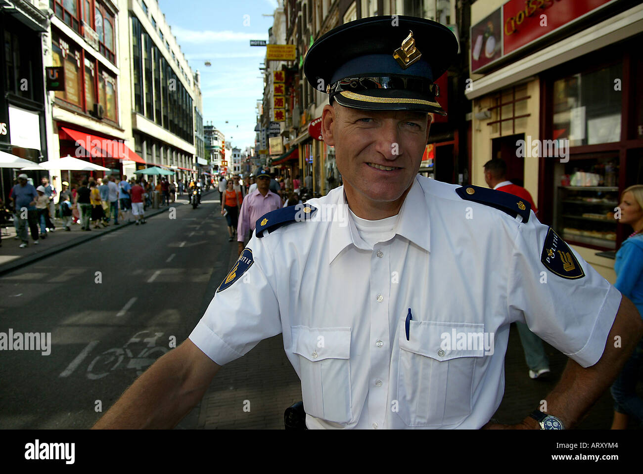 Tired police officer hi-res stock photography and images - Alamy