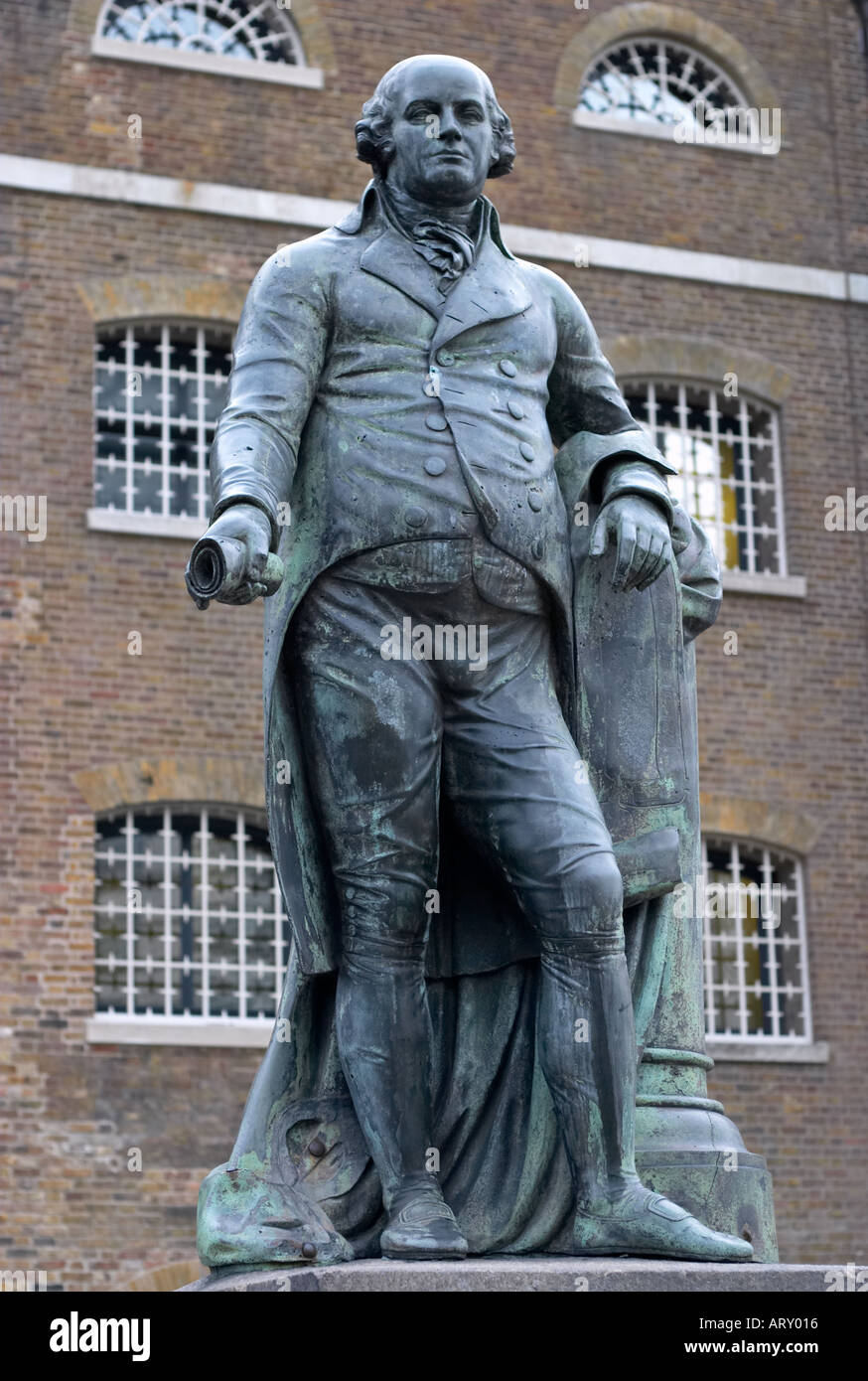 Statue of Robert Milligan West India Docks London England Stock Photo ...
