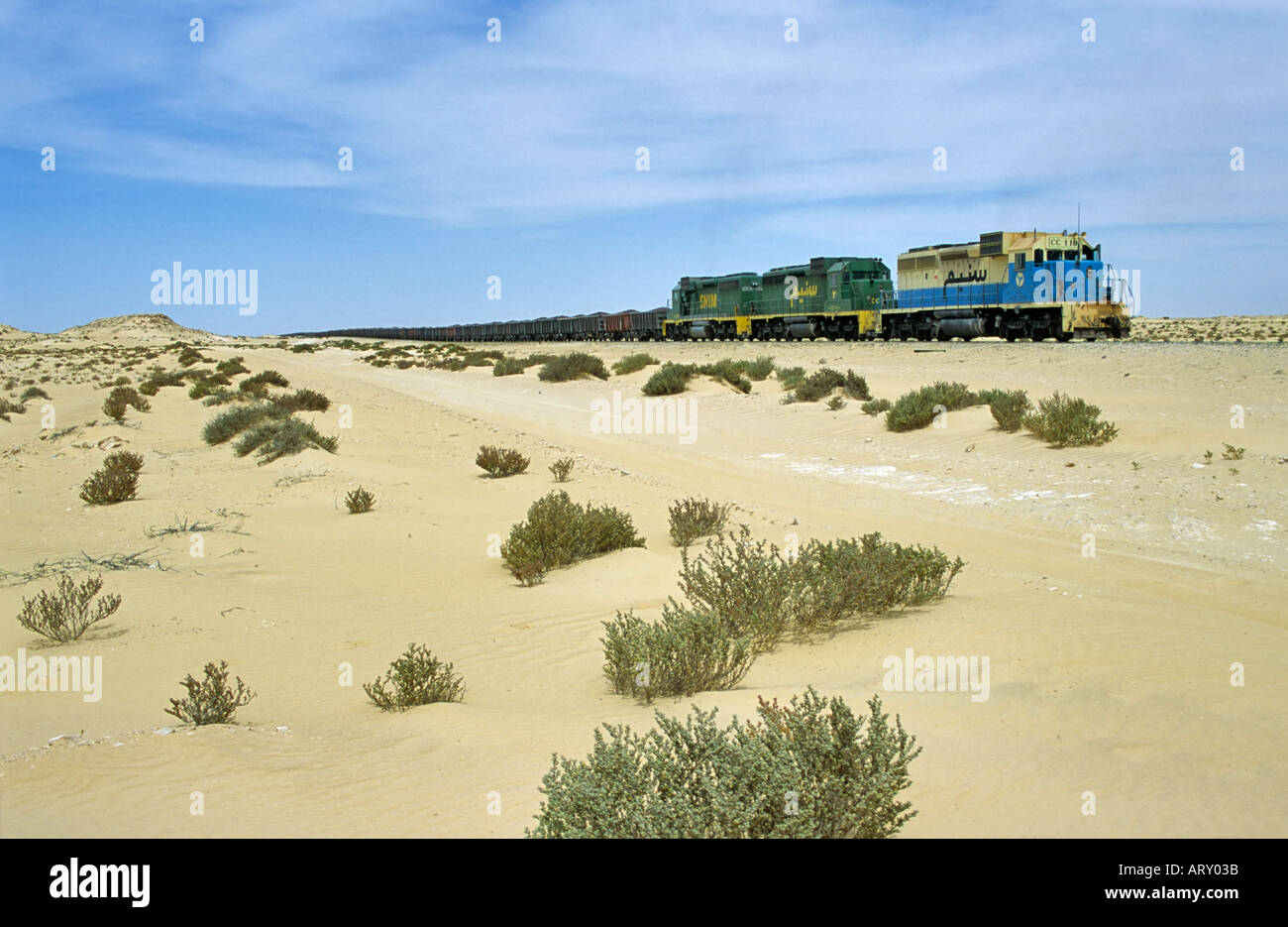 Iron ore train sahara hi-res stock photography and images - Alamy
