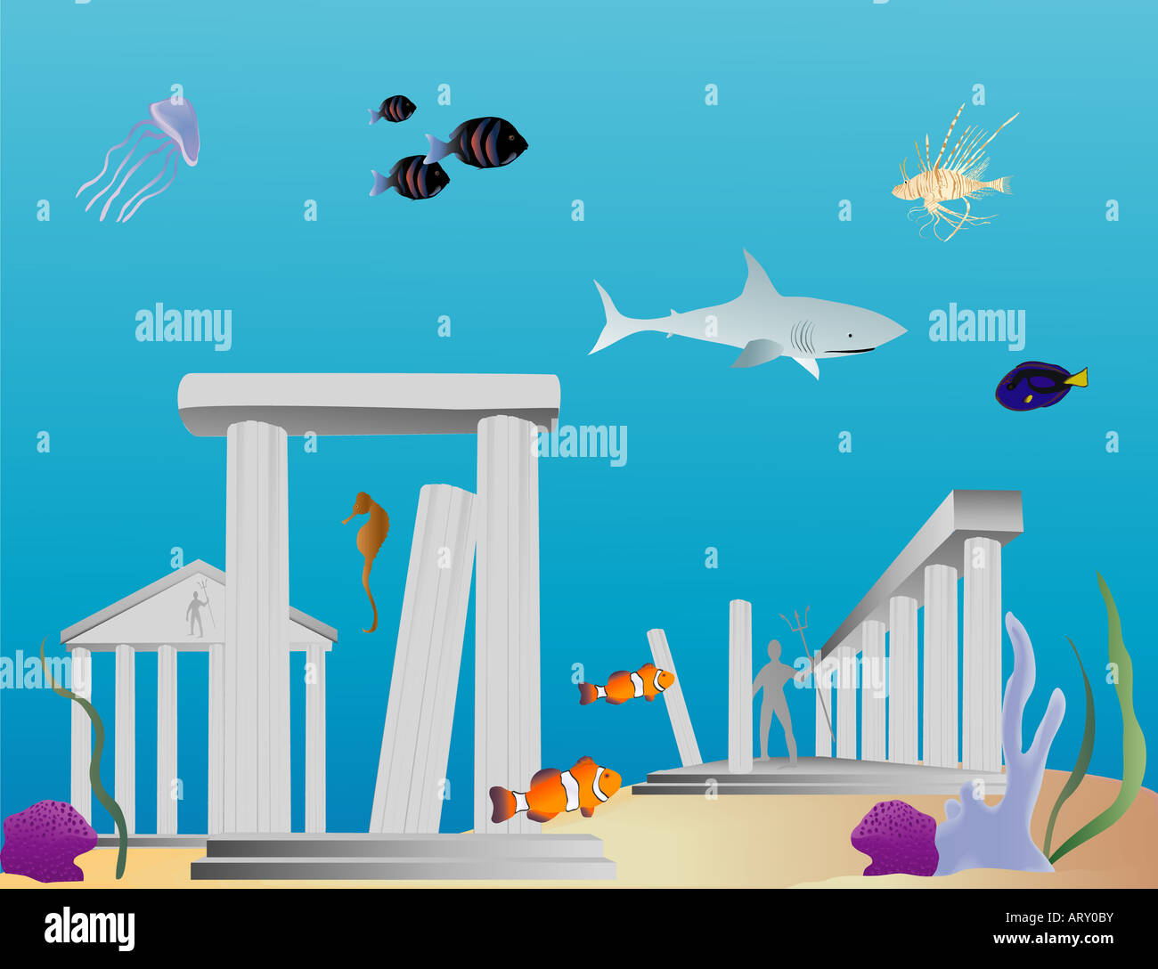 Underwater ruins hi-res stock photography and images - Alamy