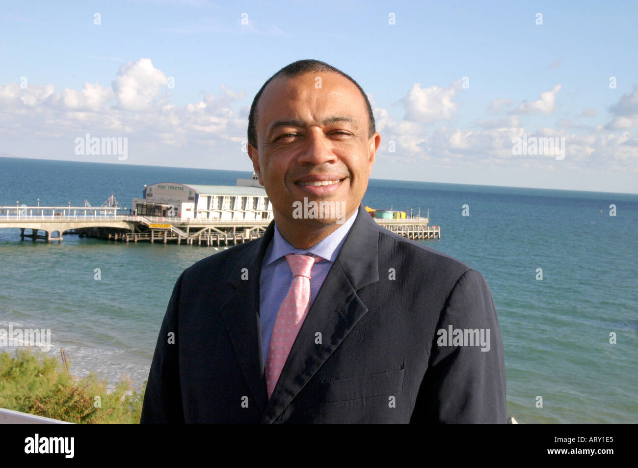 paul boateng labour mp portrait at the labour conference bournemouth uk ...