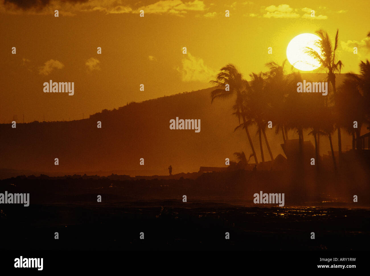 Poipu Beach sunset, near the Sheraton Kauai Resort Stock Photo - Alamy