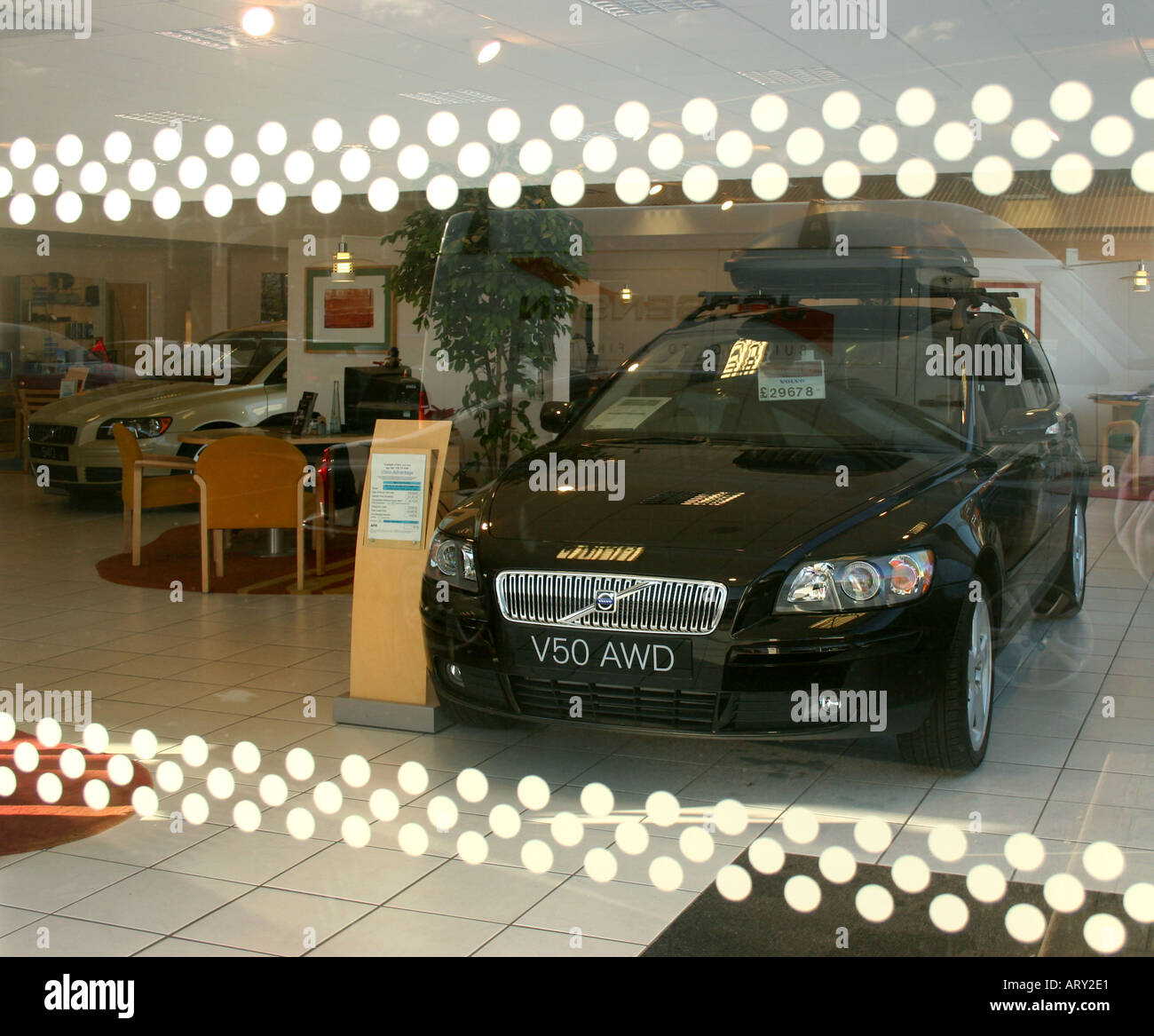 Car in Volvo dealer Showroom Stock Photo - Alamy