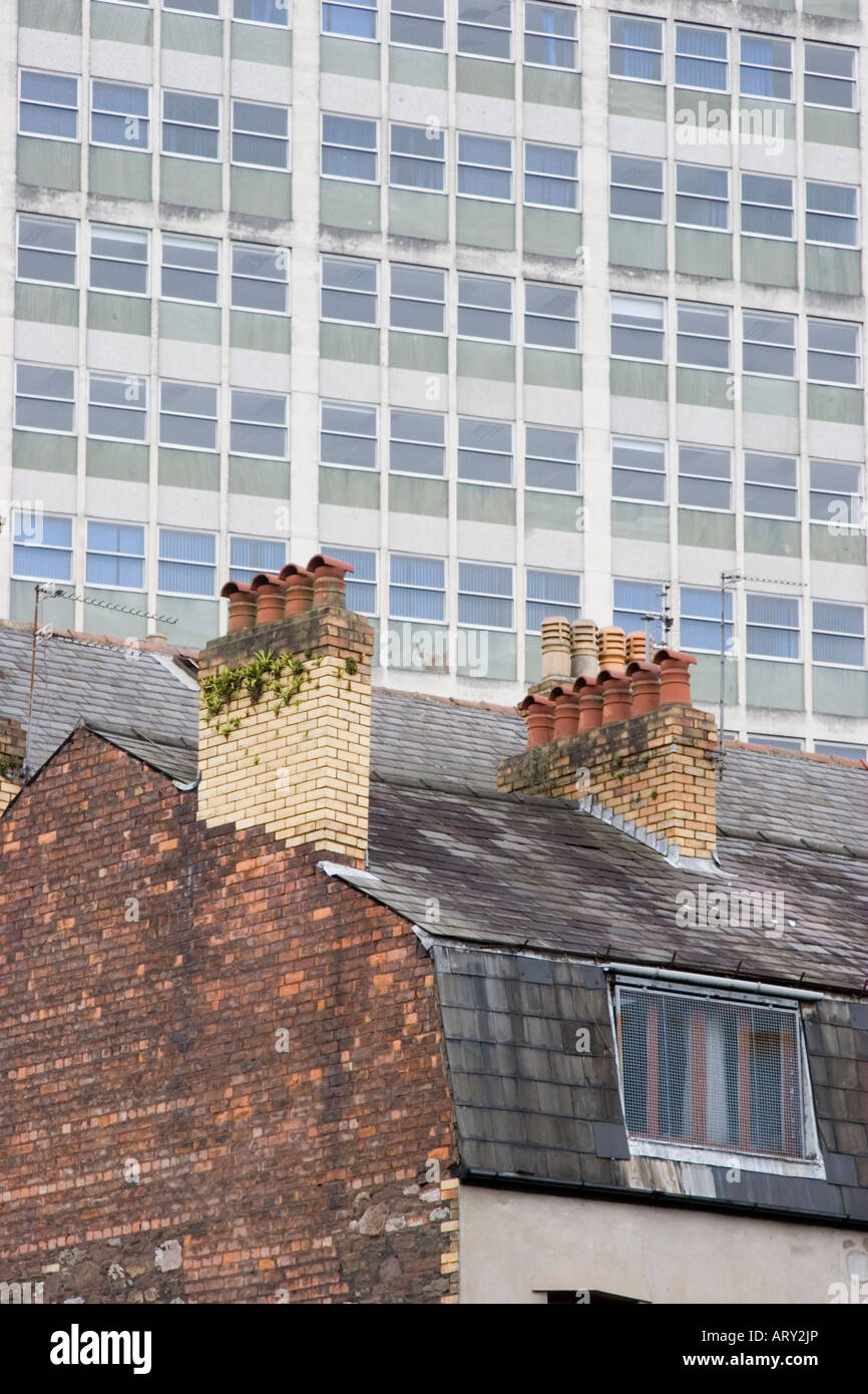 Modern glass tower block in Newport Stock Photo - Alamy