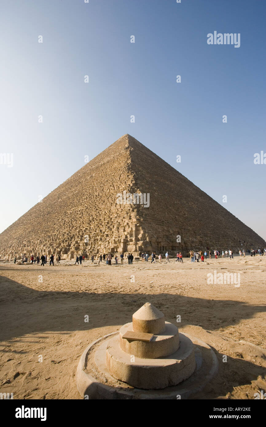 The Great Pyramid the largest of the pyramids in Giza Egypt Stock Photo ...