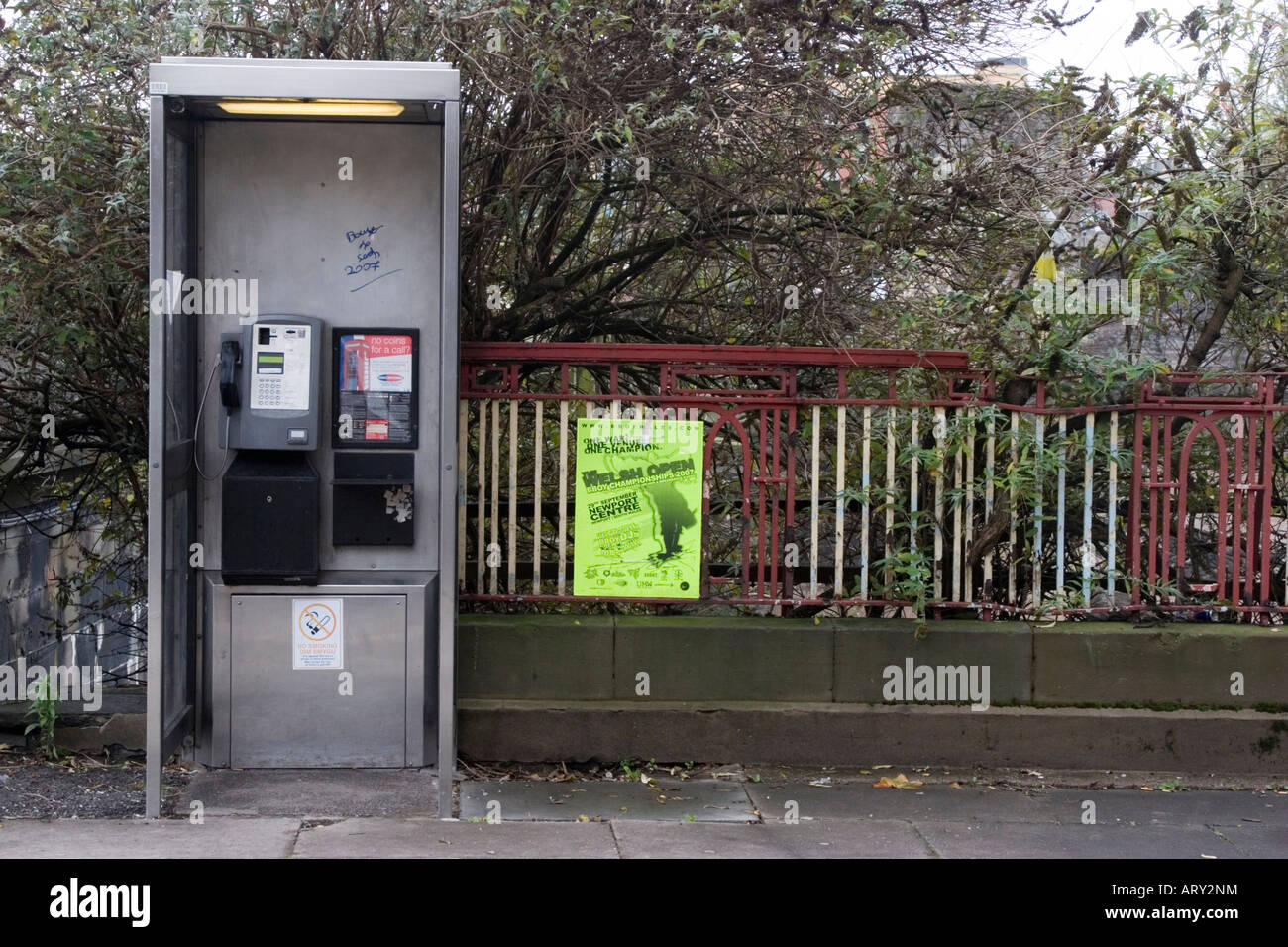 Modern telephone box Stock Photo - Alamy