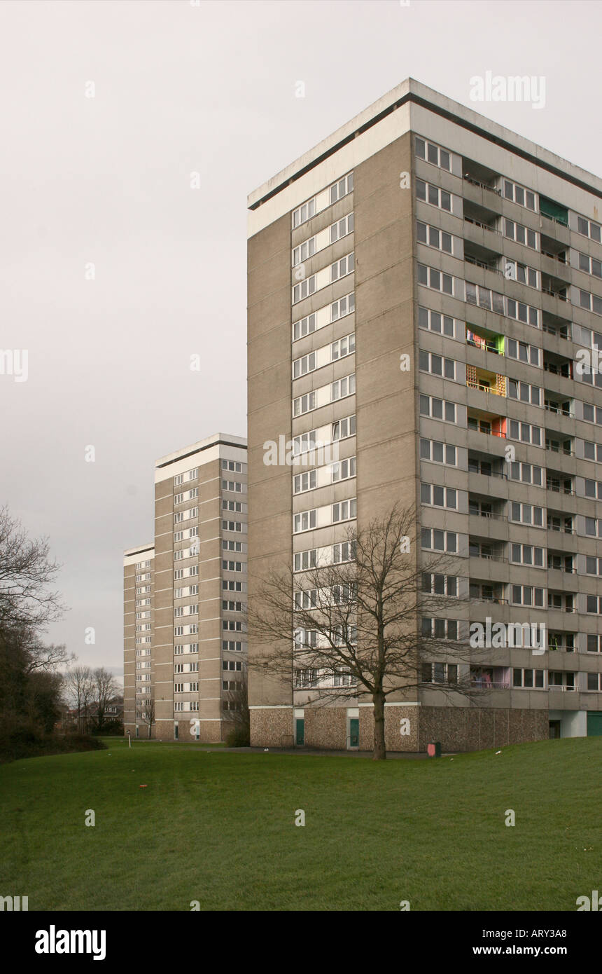 Tower block near Southampton England Stock Photo - Alamy