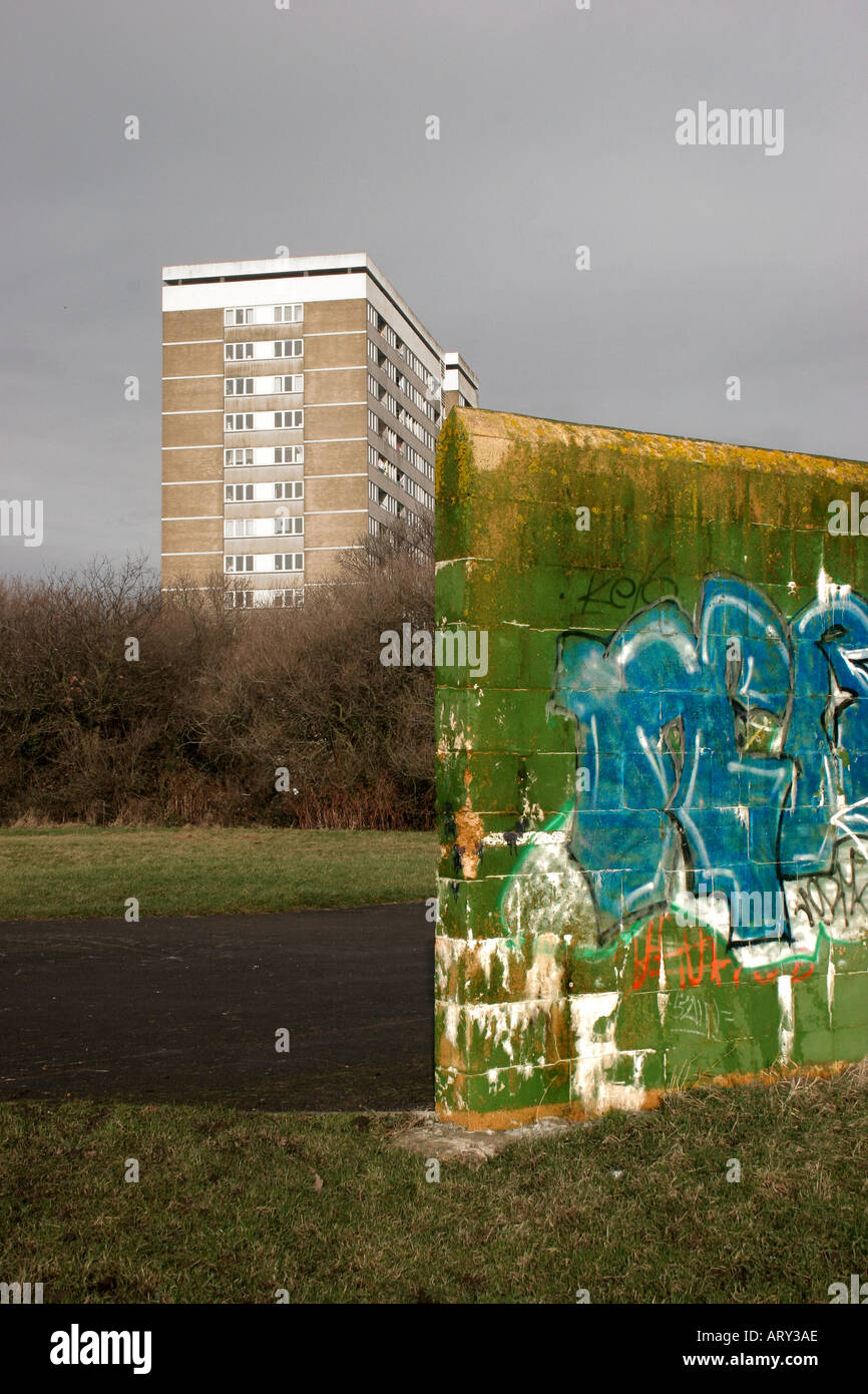 Tower block near Southampton England Stock Photo - Alamy