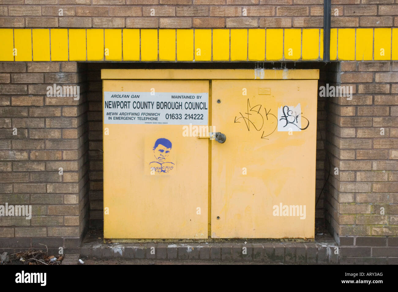 Stencilled graffiti street art Stock Photo - Alamy