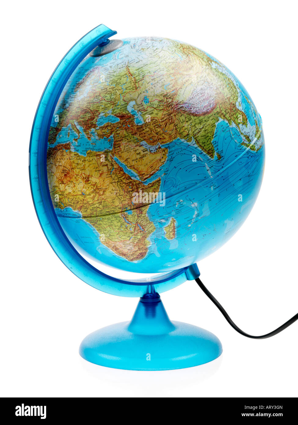 Spinning globe map Cut Out Stock Images & Pictures - Alamy