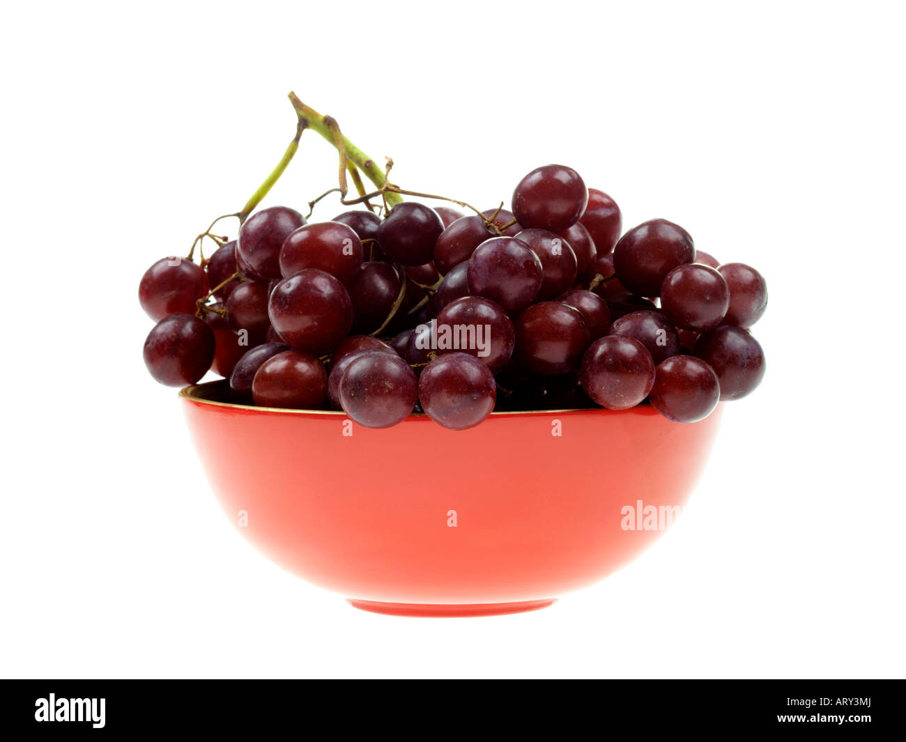 Bowl of Red Grapes Stock Photo - Alamy