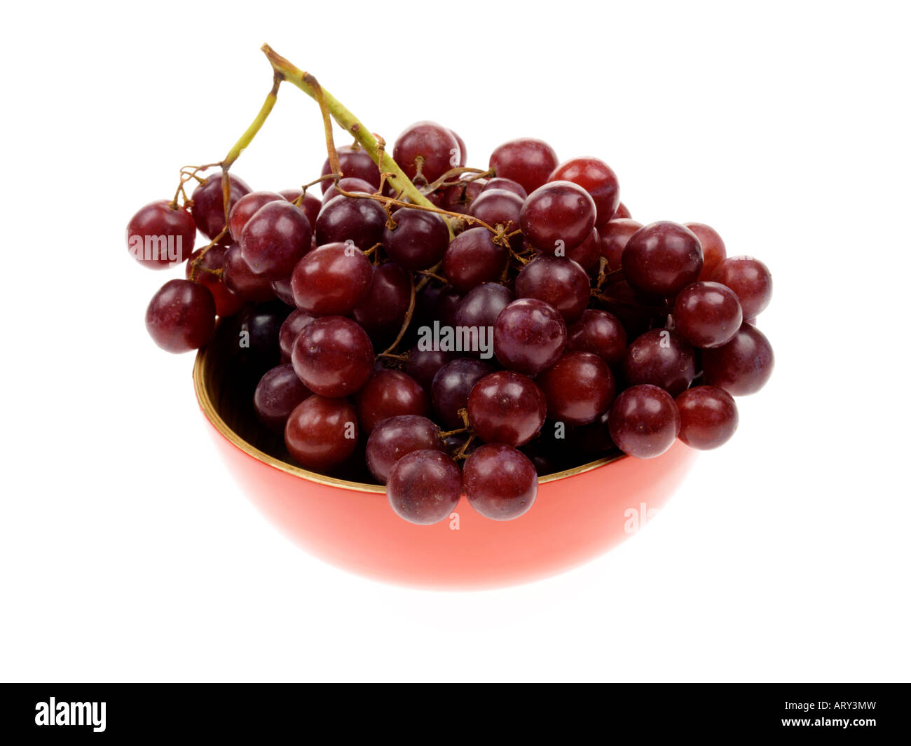 Bowl of Red Grapes Stock Photo - Alamy