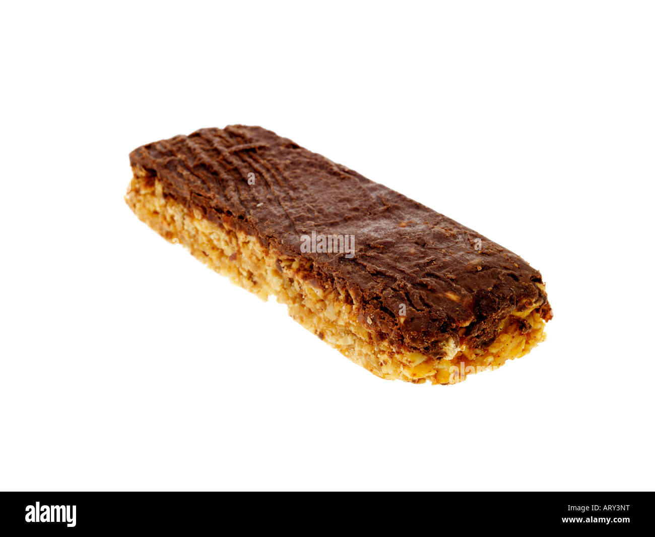 Chocolate and Hazelnut Oat Bar Stock Photo - Alamy