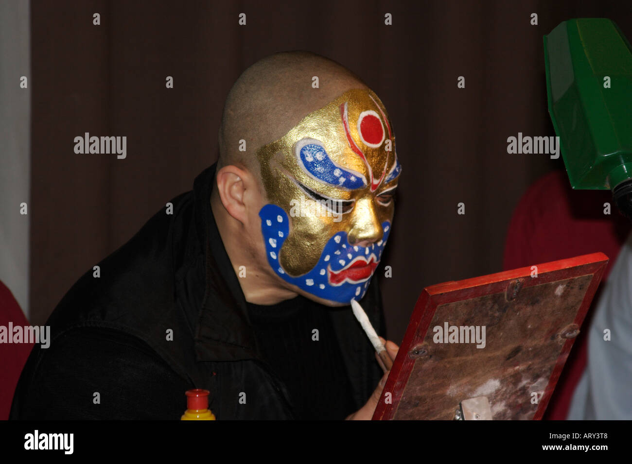 The Beijing Opera Actor Painting Face Jing Stock Photo - Alamy