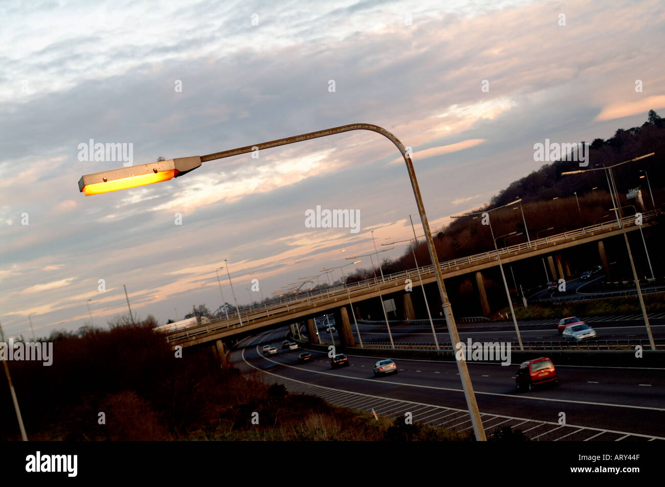 Vehicle light trail on m25 hi-res stock photography and images - Alamy