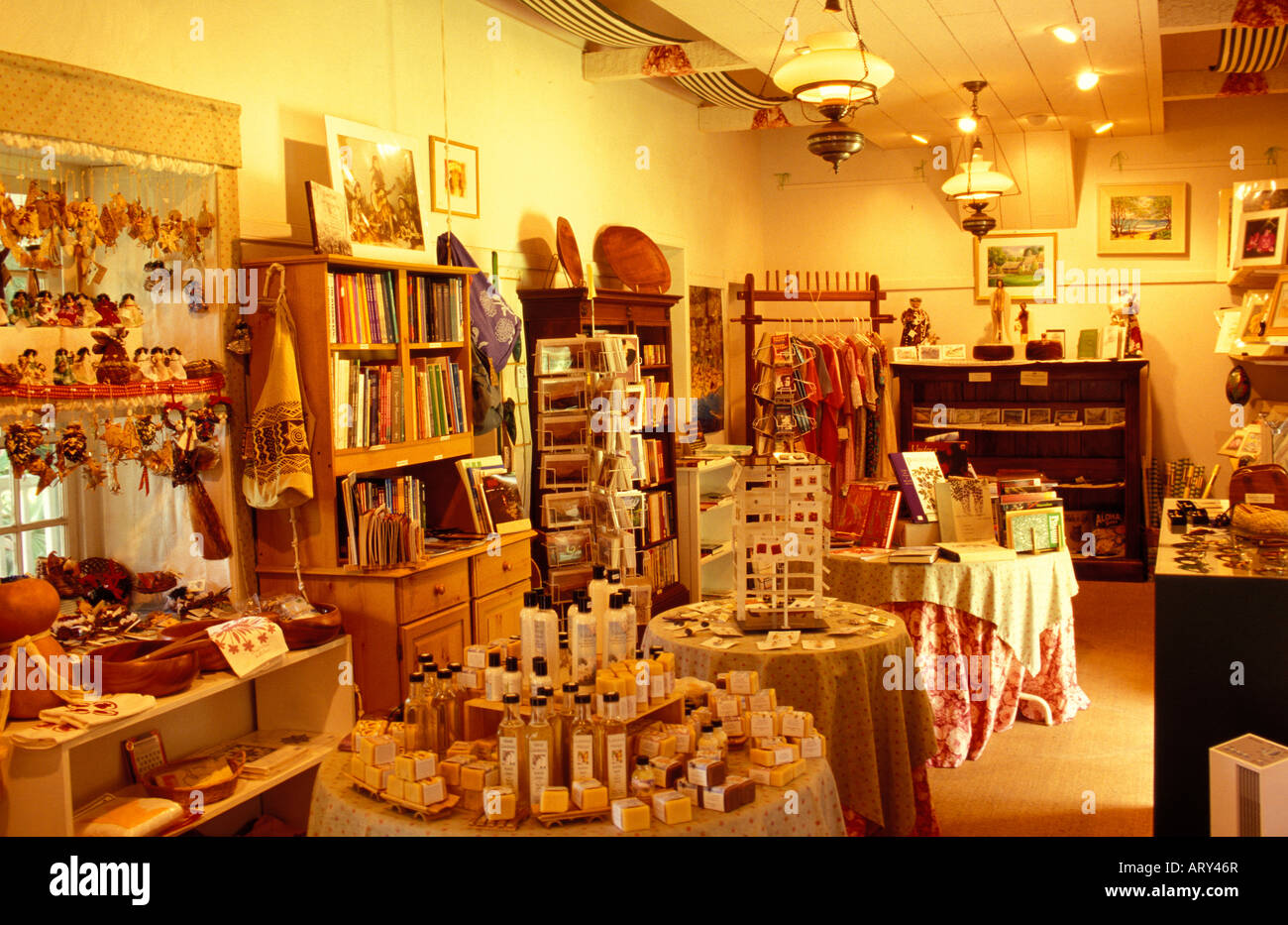 Gift shop within Bailey House Museum, historical mission house with ...