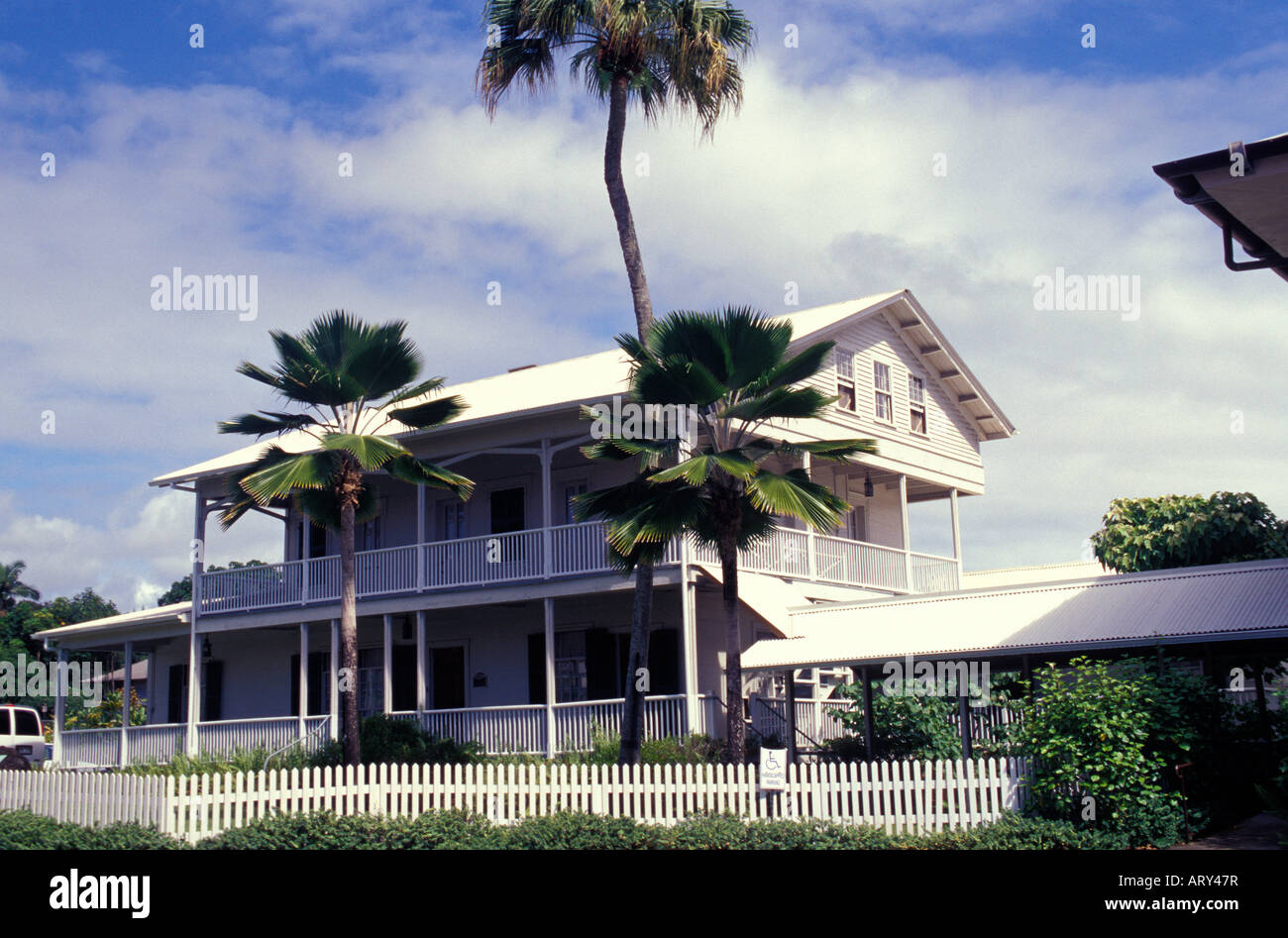 Lyman Museum, missionary home from 1800s in Hilo on the Big Island. The ...