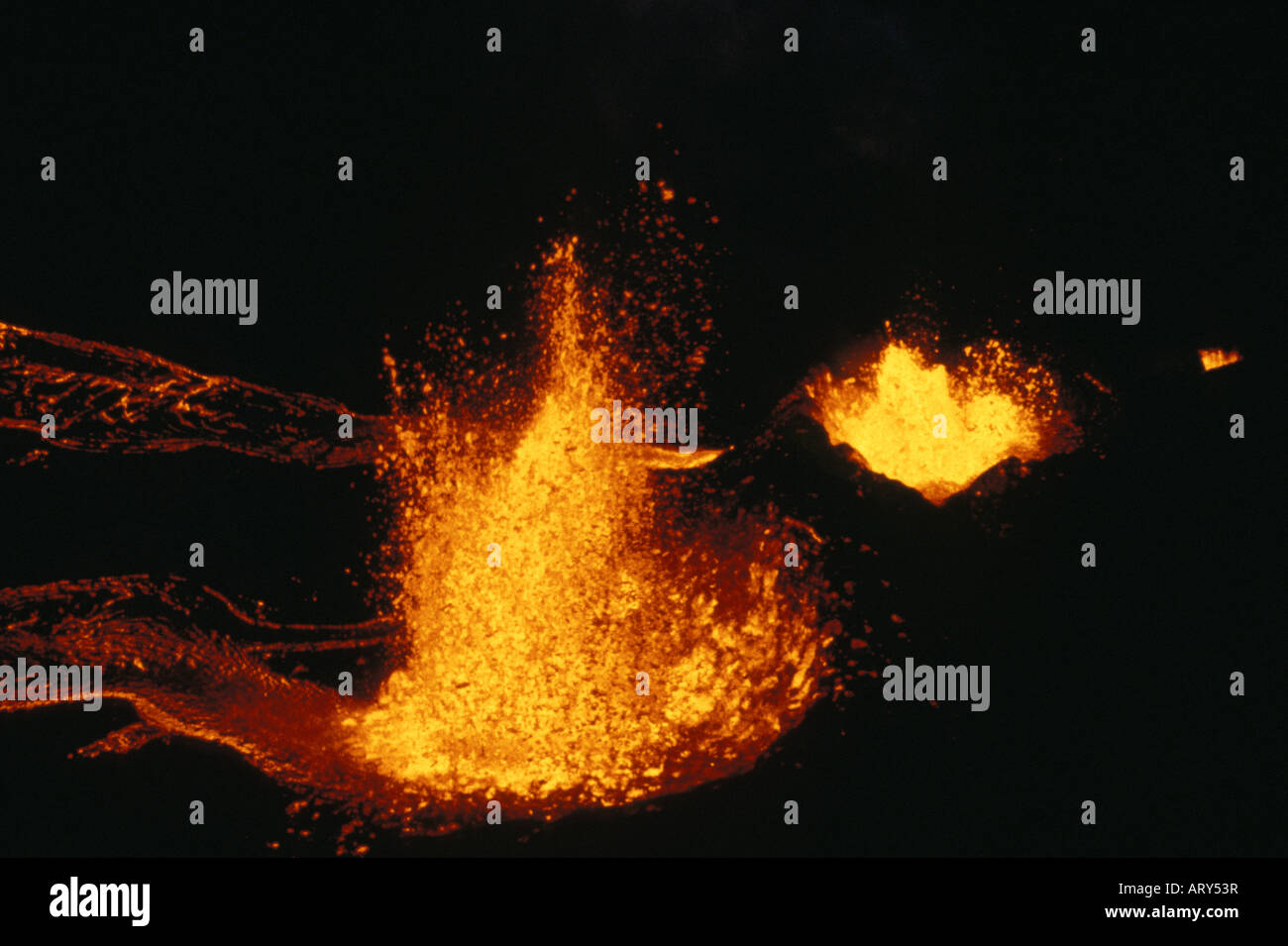 Fountaining eruptions from Kilauea's first eruption in 1983 at puu oo ...