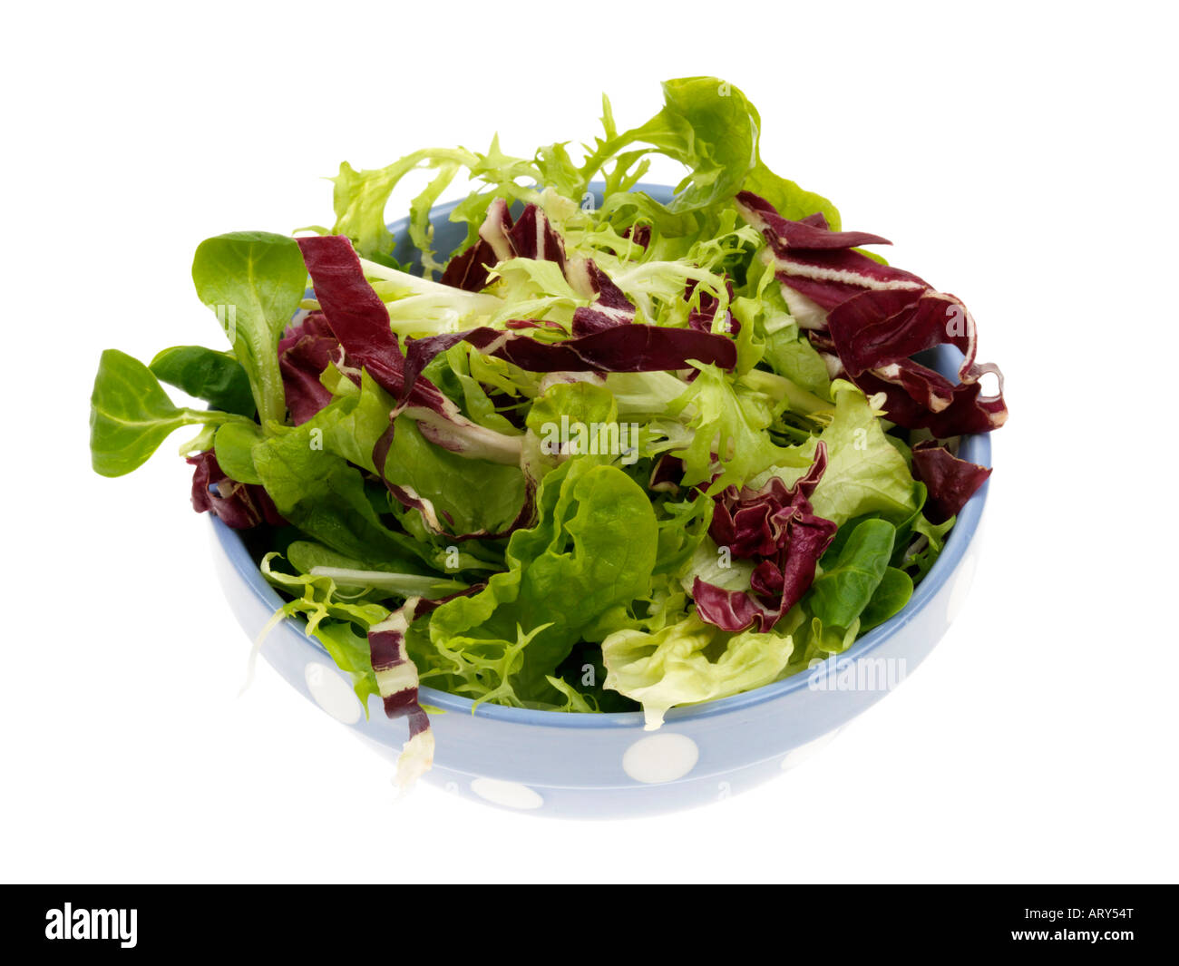 Mixed salad leaves Cut Out Stock Images & Pictures - Alamy