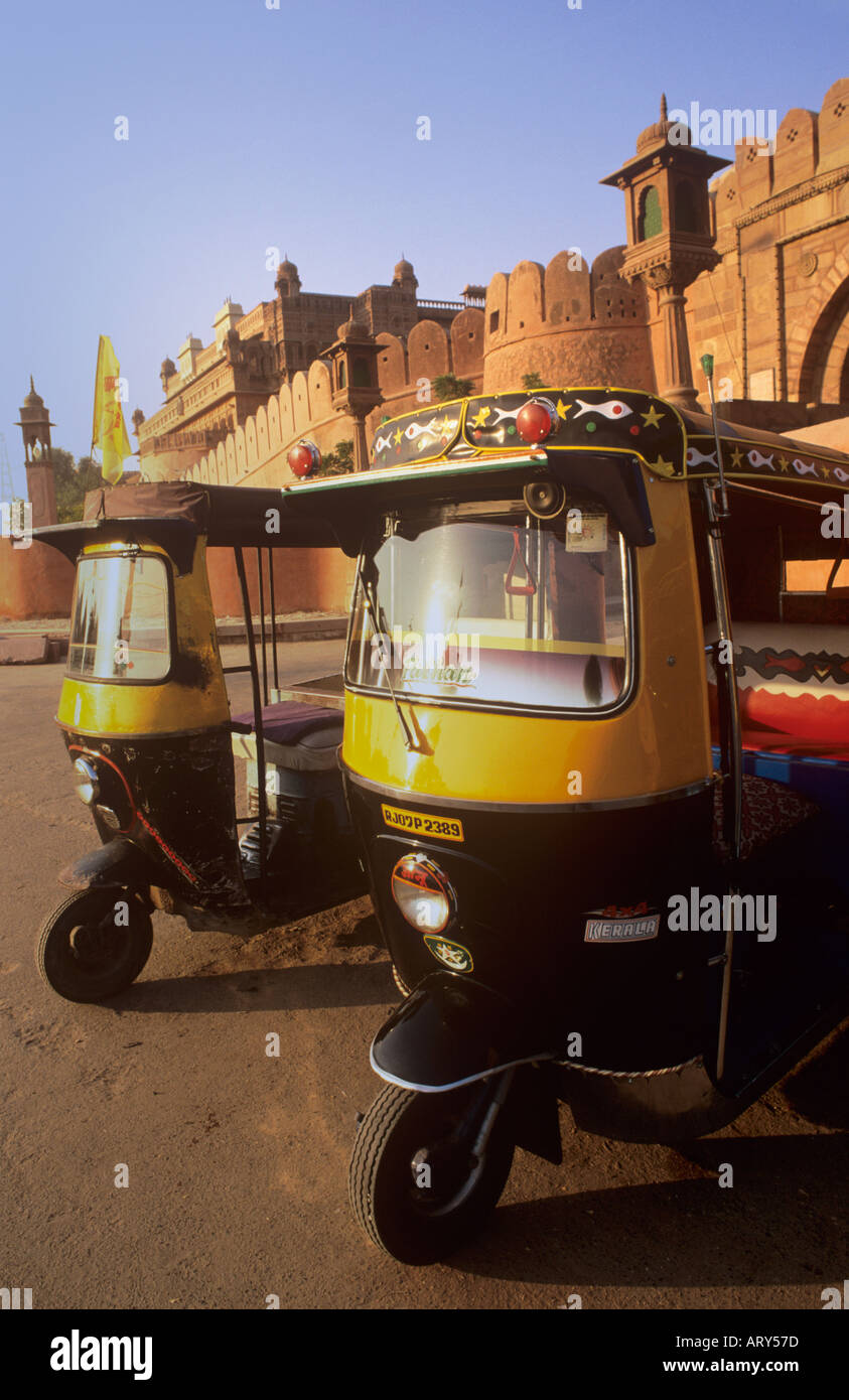 Junagarh Fort Bikaner Rajasthan India Autorickshaws Stock Photo - Alamy