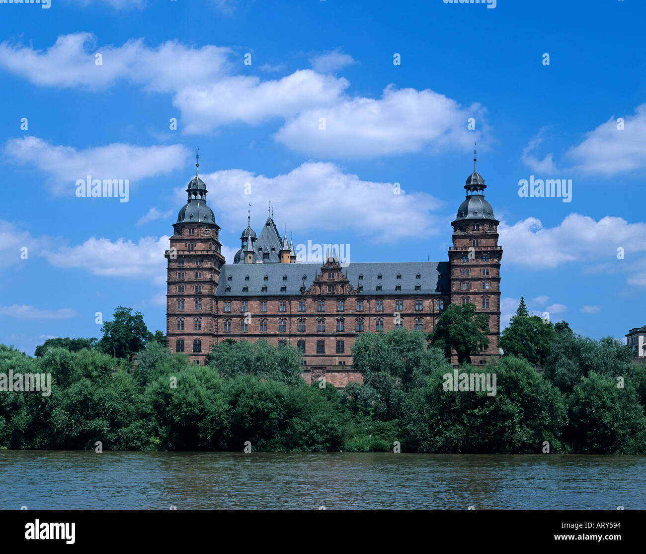 Schloss johannisburg castle aschaffenburg germany hi-res stock ...