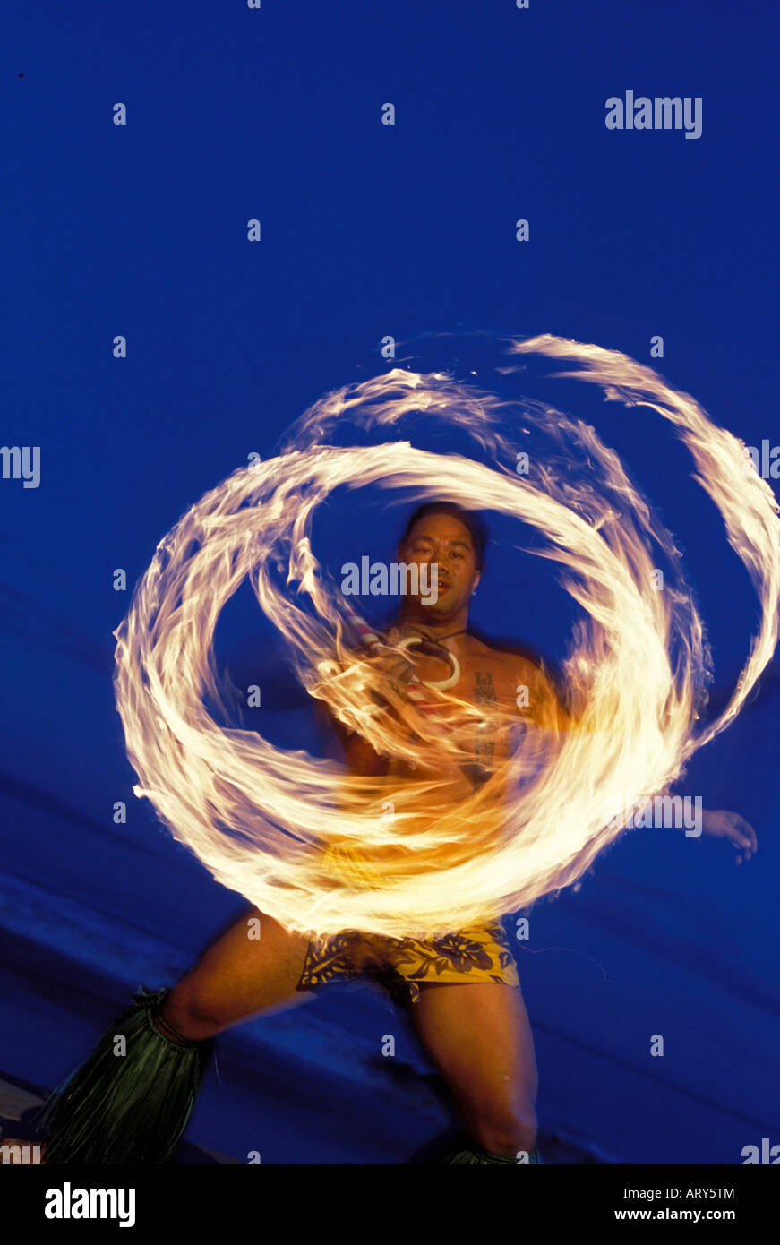 Fire Knife Dancer High Resolution Stock Photography and Images - Alamy