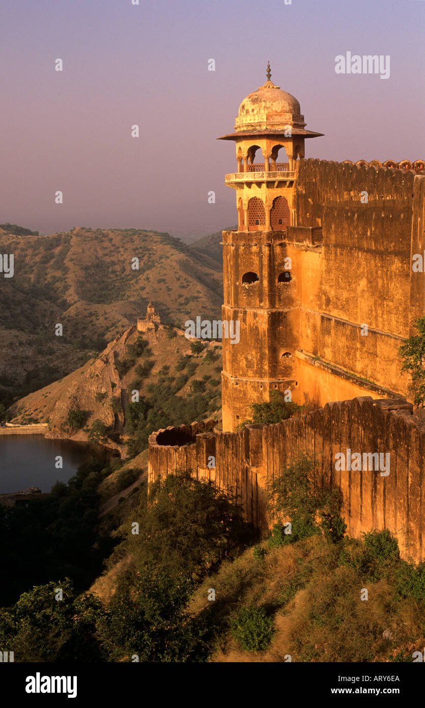Jaigarh Fort watch tower Jaipur Rajasthan India Stock Photo - Alamy