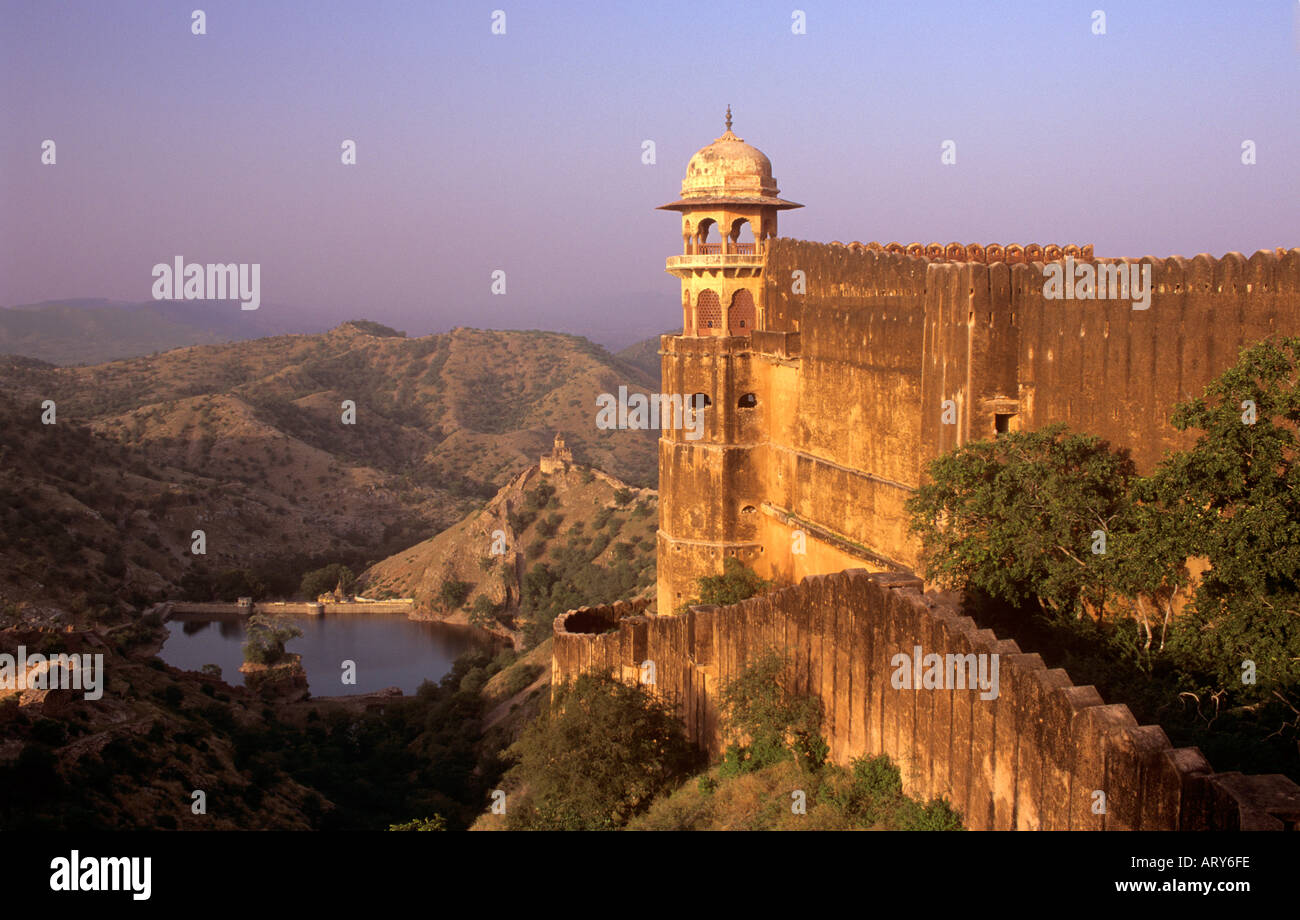 Jaigarh Fort watch tower Jaipur Rajasthan India Stock Photo - Alamy