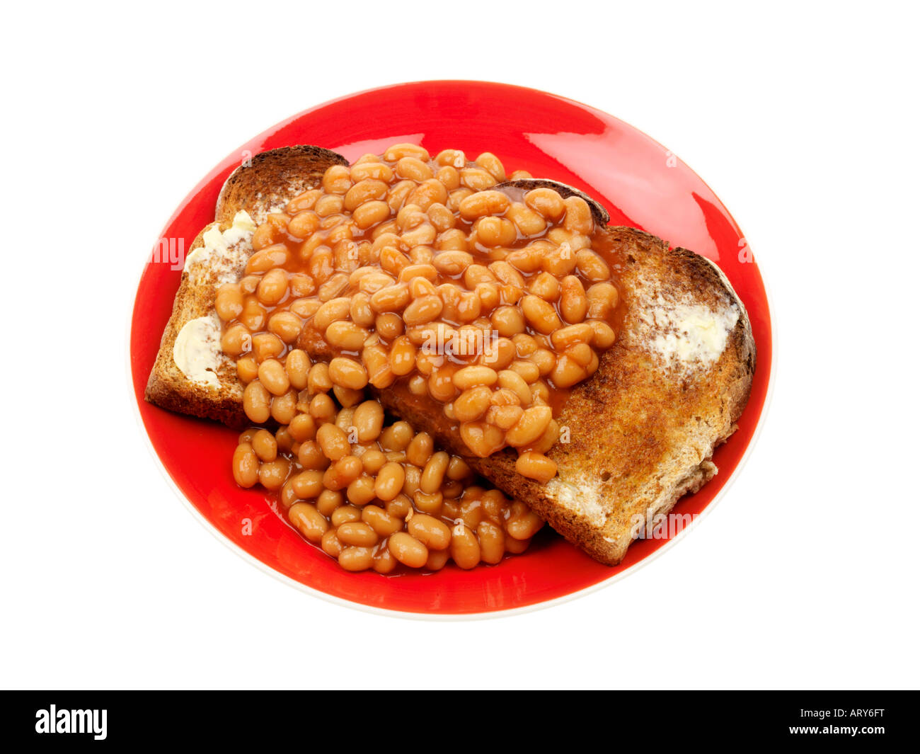 Baked Beans on Toast Stock Photo - Alamy
