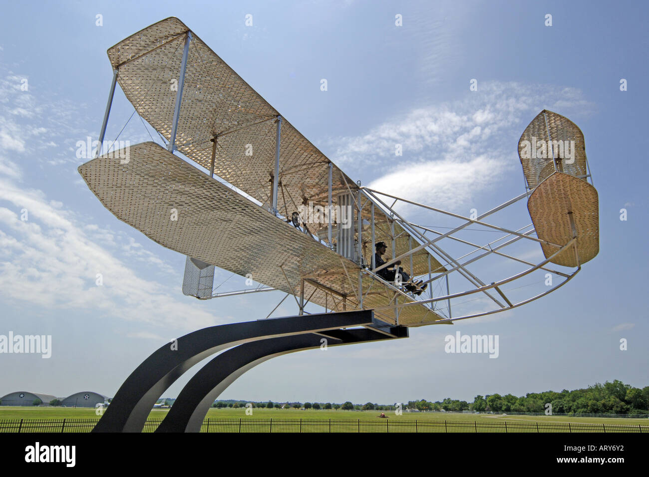 Wright Flyer Sculpture by Larry Godwin at the Wright-Patterson AFB in ...