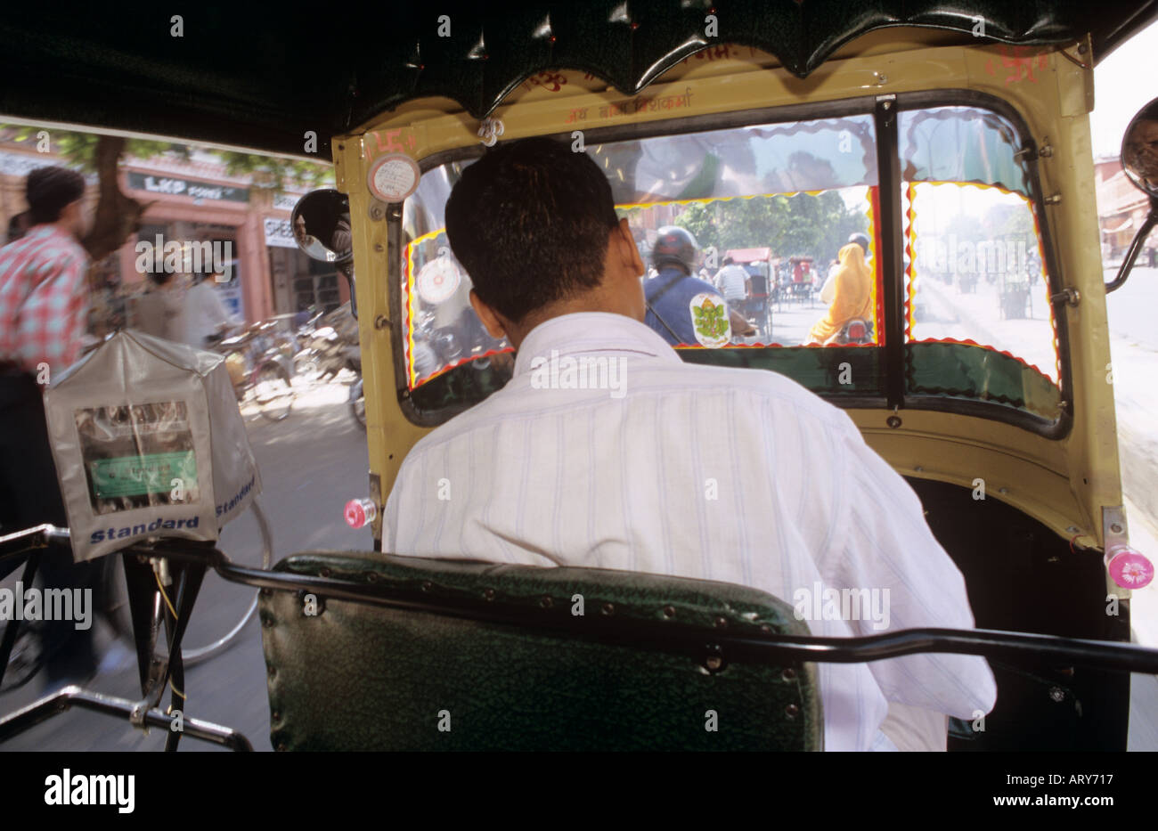 Autorickshaw view Jaipur Rajasthan India Stock Photo - Alamy