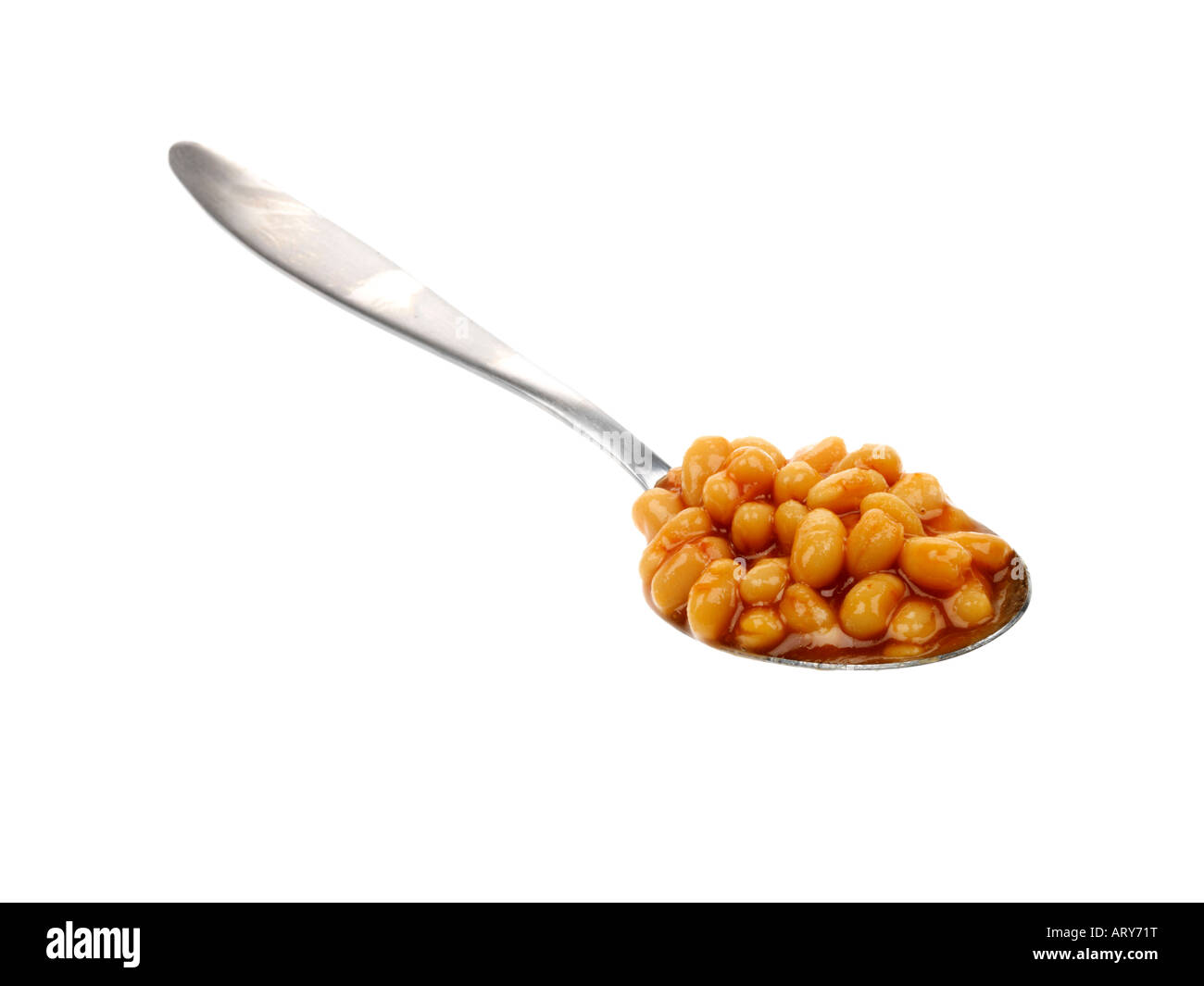 Tablespoon of Baked Beans Stock Photo - Alamy