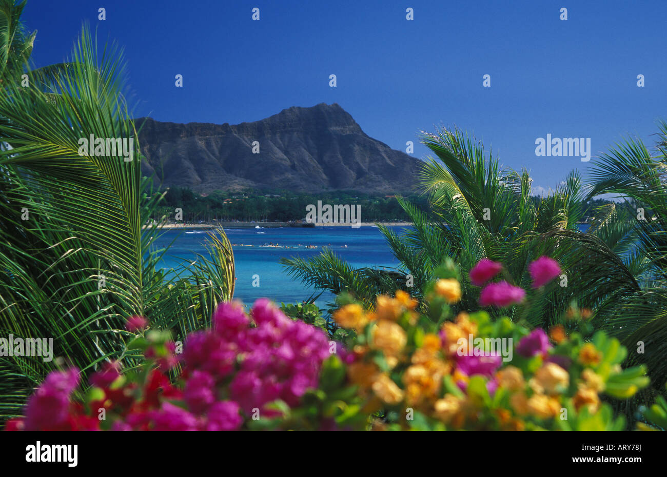 Diamond Head Crater (Leahi) is one of Oahu' most familiar landmarks ...