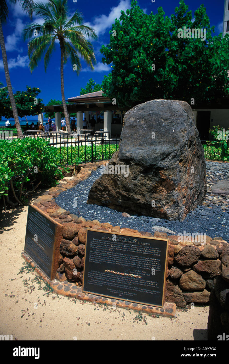 Stones of Life (Na Pohaku Ola Kapaemahu Kapuni) also reffered to as ...