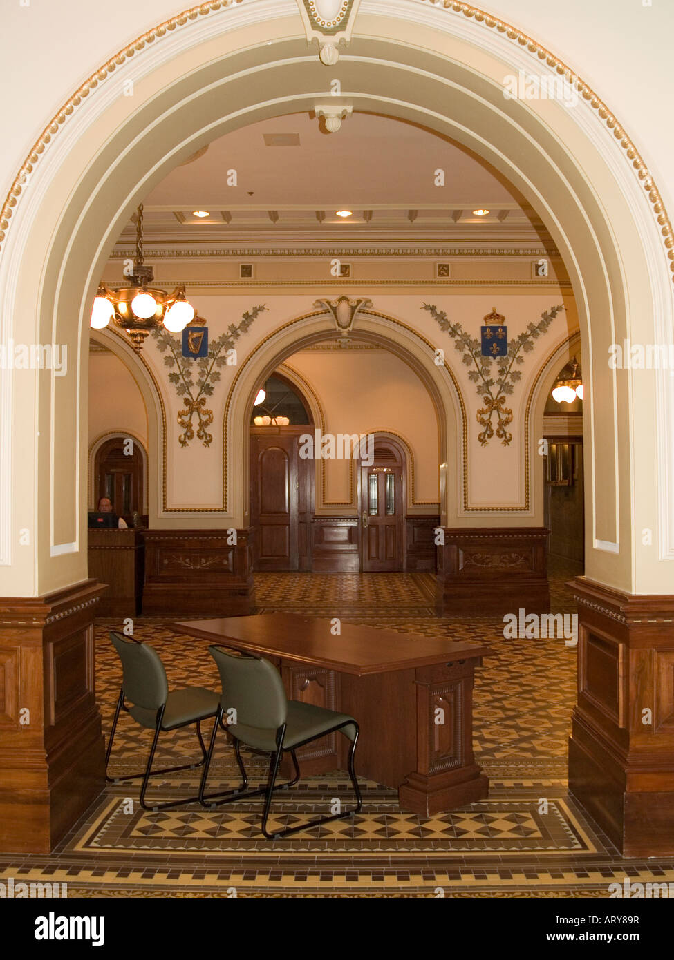 Inside the Assemblee Nationale on Grande Allee in Quebec City, Canada ...