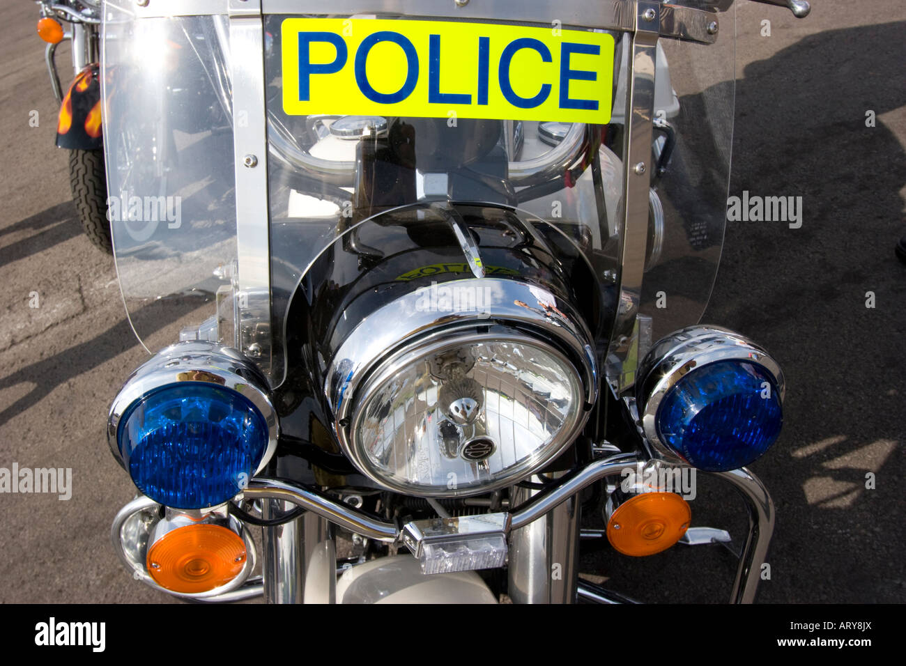 Harley Davidson police motorbike Stock Photo - Alamy