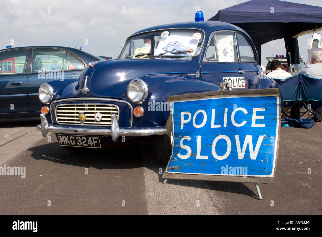 Police morris minor partol vehicle Stock Photo - Alamy