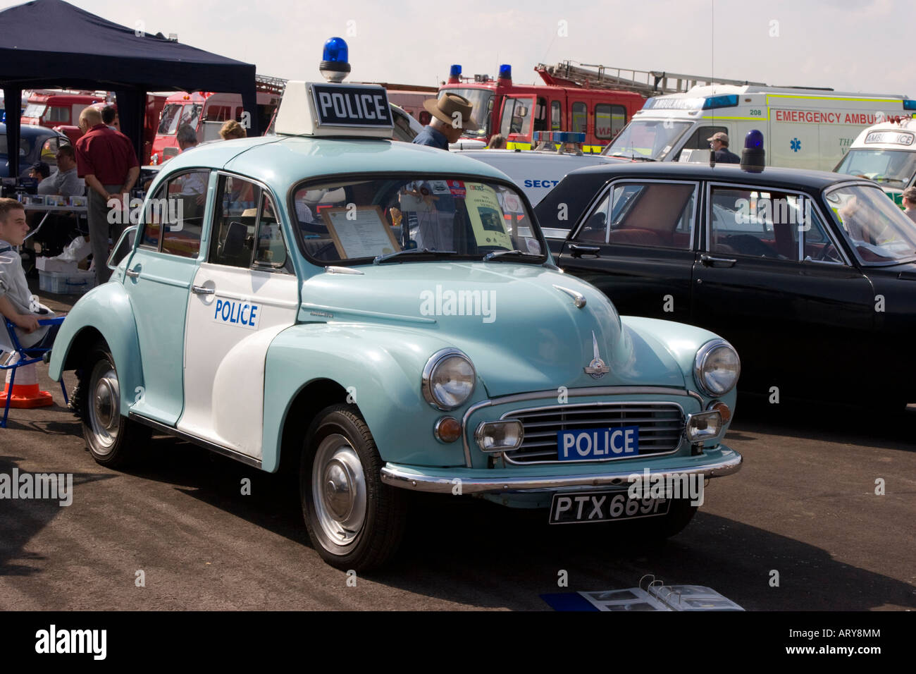 Police morris minor partol vehicle Stock Photo - Alamy