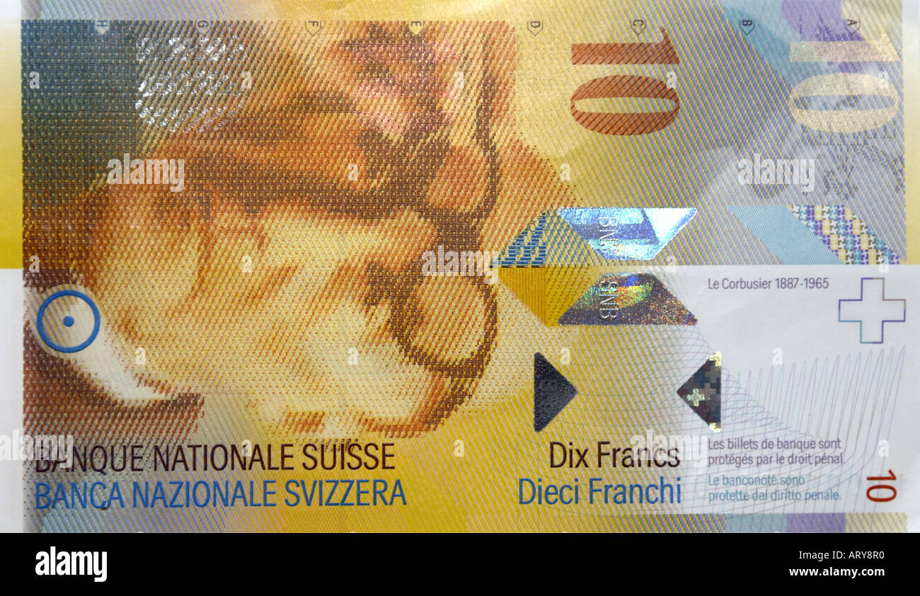 Ten franc note hi-res stock photography and images - Alamy