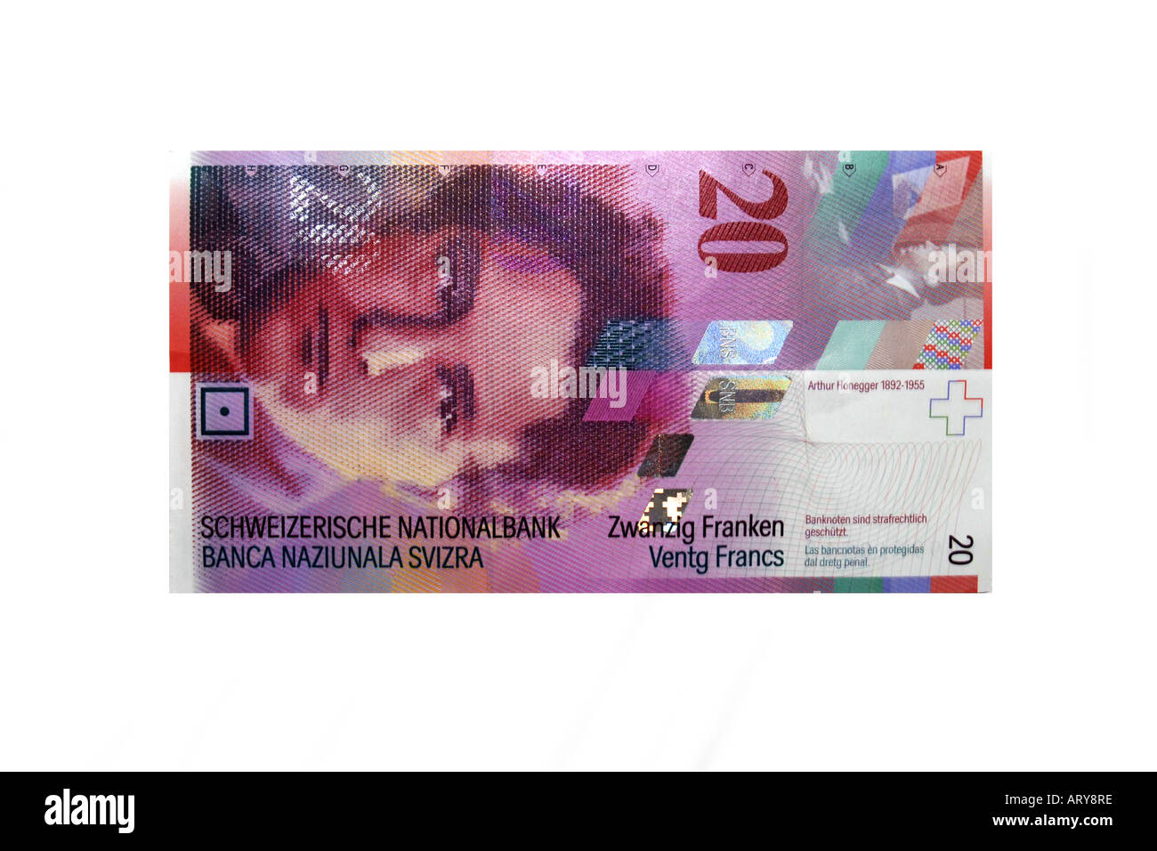 20 swiss francs note hi-res stock photography and images - Alamy