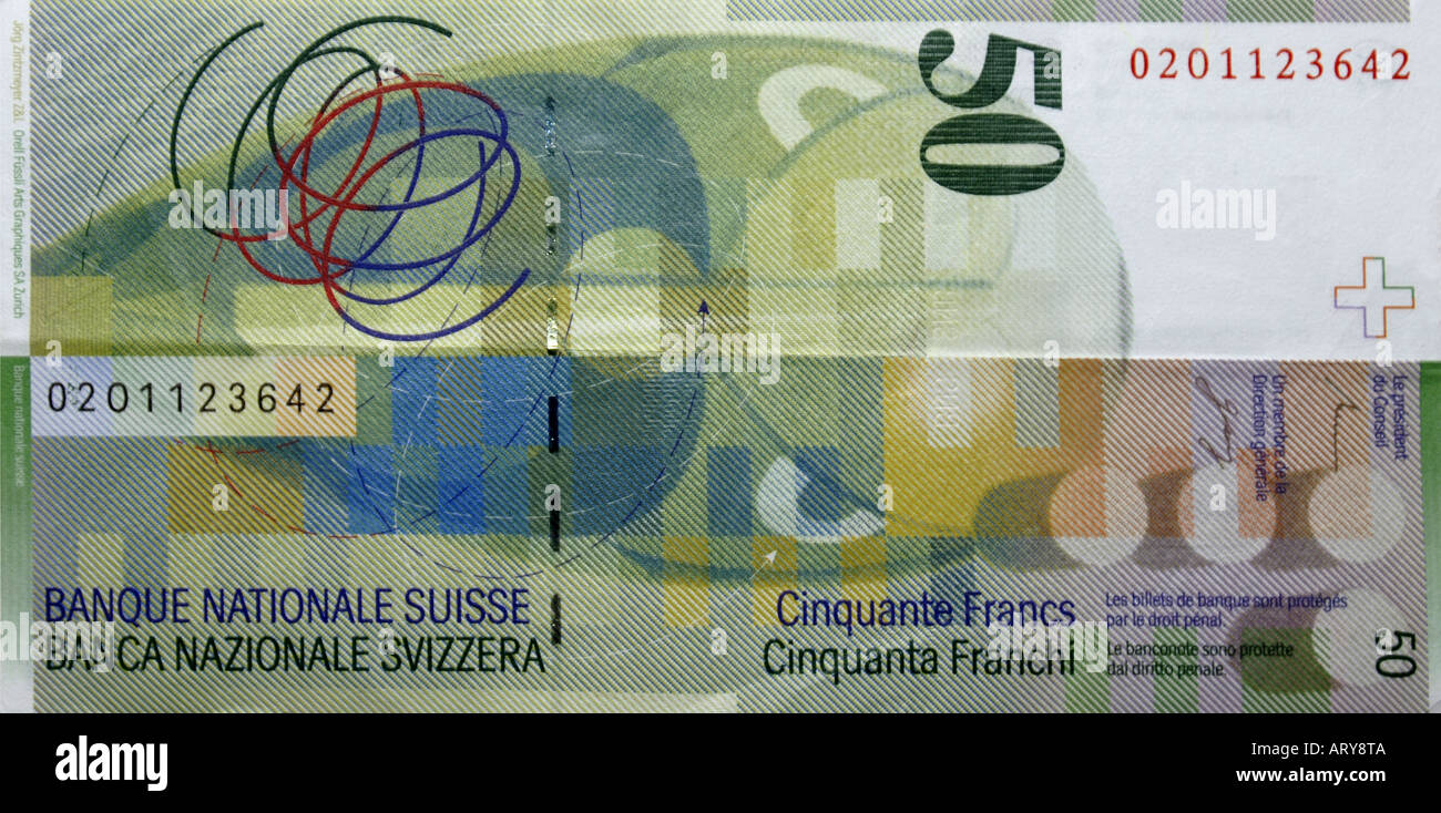 50 swiss francs note hi-res stock photography and images - Alamy