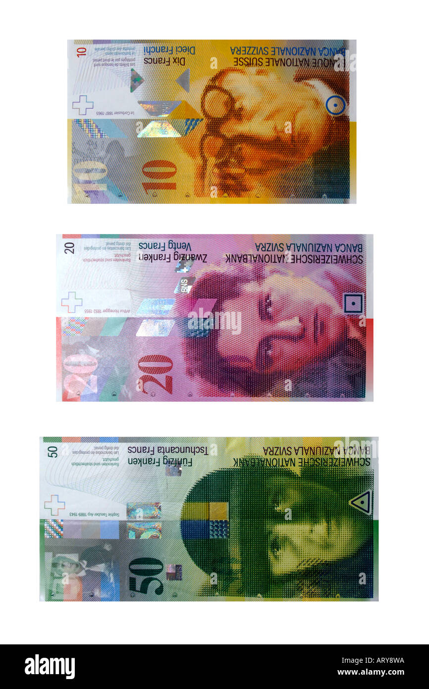 Fifty franc bank note Cut Out Stock Images & Pictures - Alamy