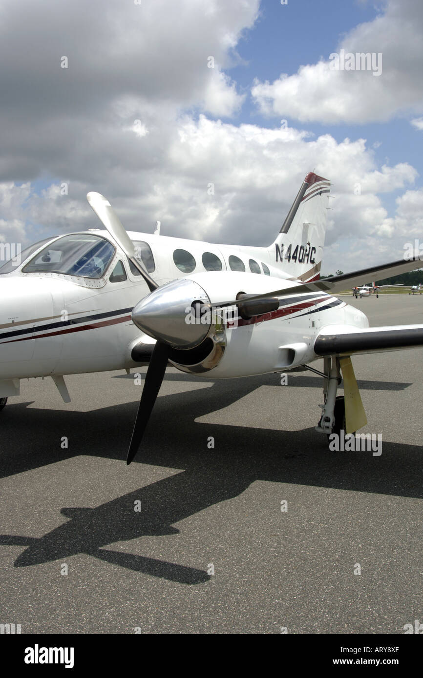 Cessna 425 Golden Eagle twin turbo-prop civil aircraft Stock Photo - Alamy