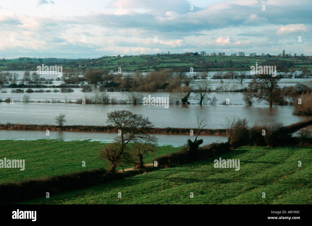 Flooding near tewkesbury hi-res stock photography and images - Alamy
