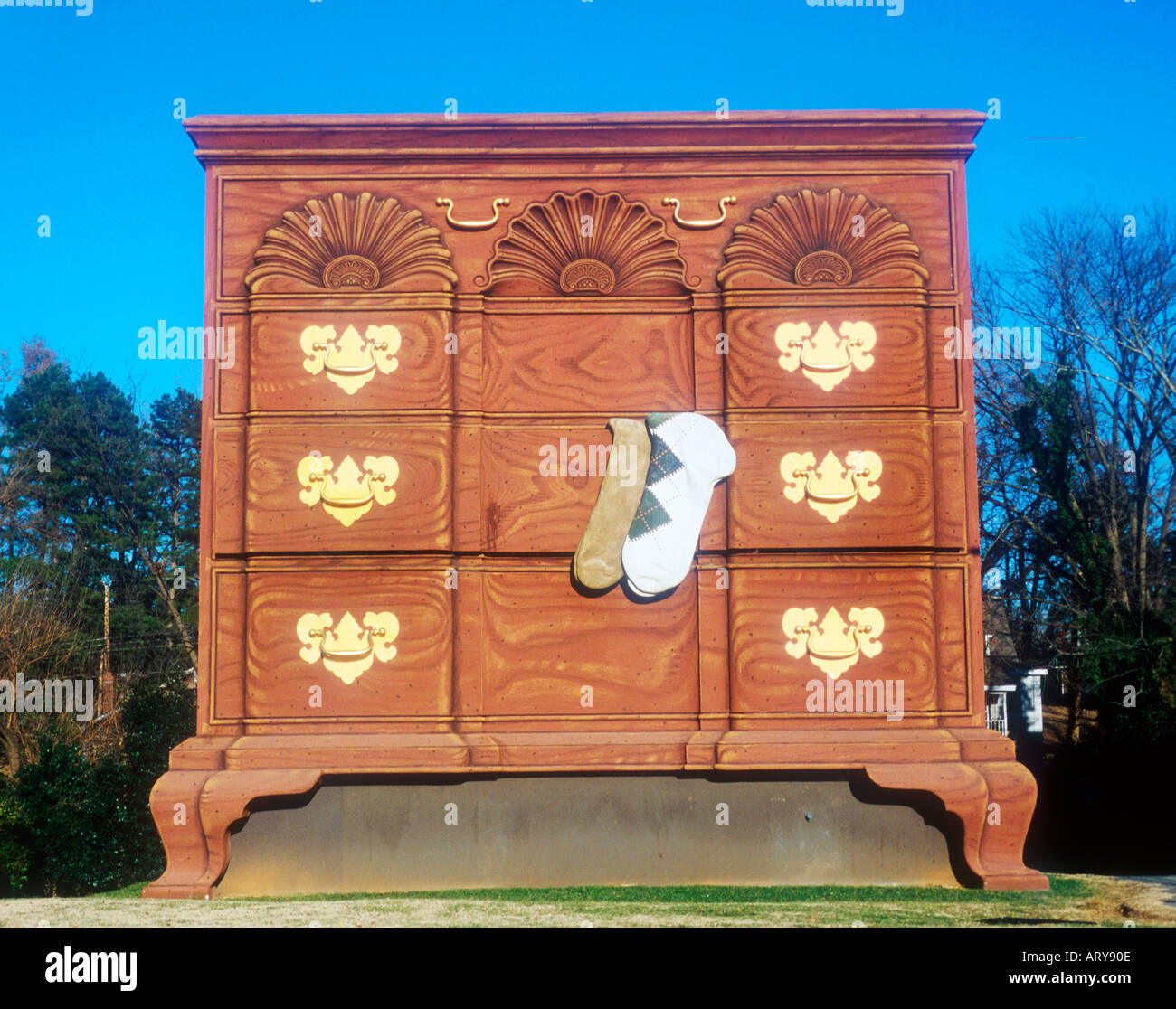Giant bureau sculpture in downtown High Point, North Carolina ...